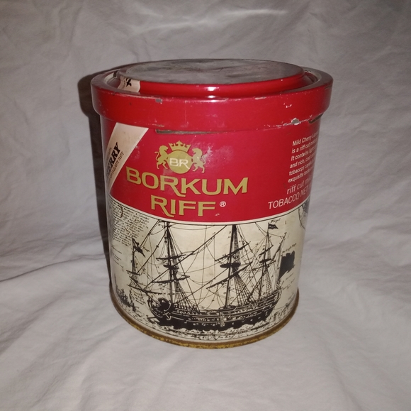 Borkum Riff | Accents | Vintage Tobacco Tin Borkum Riff Cherry Flavored ...